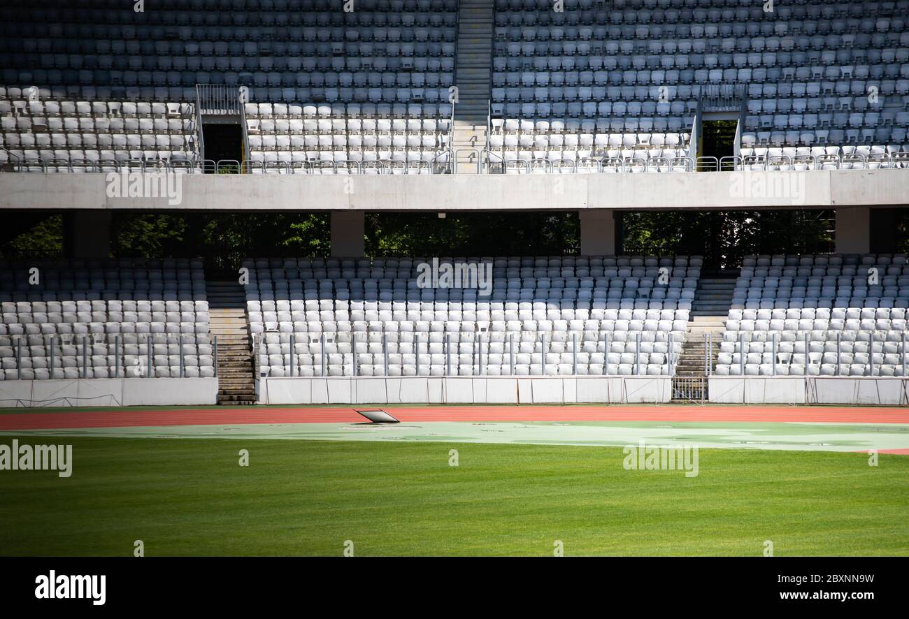 Empty stadium - sport events without people Stock Photo - Alamy