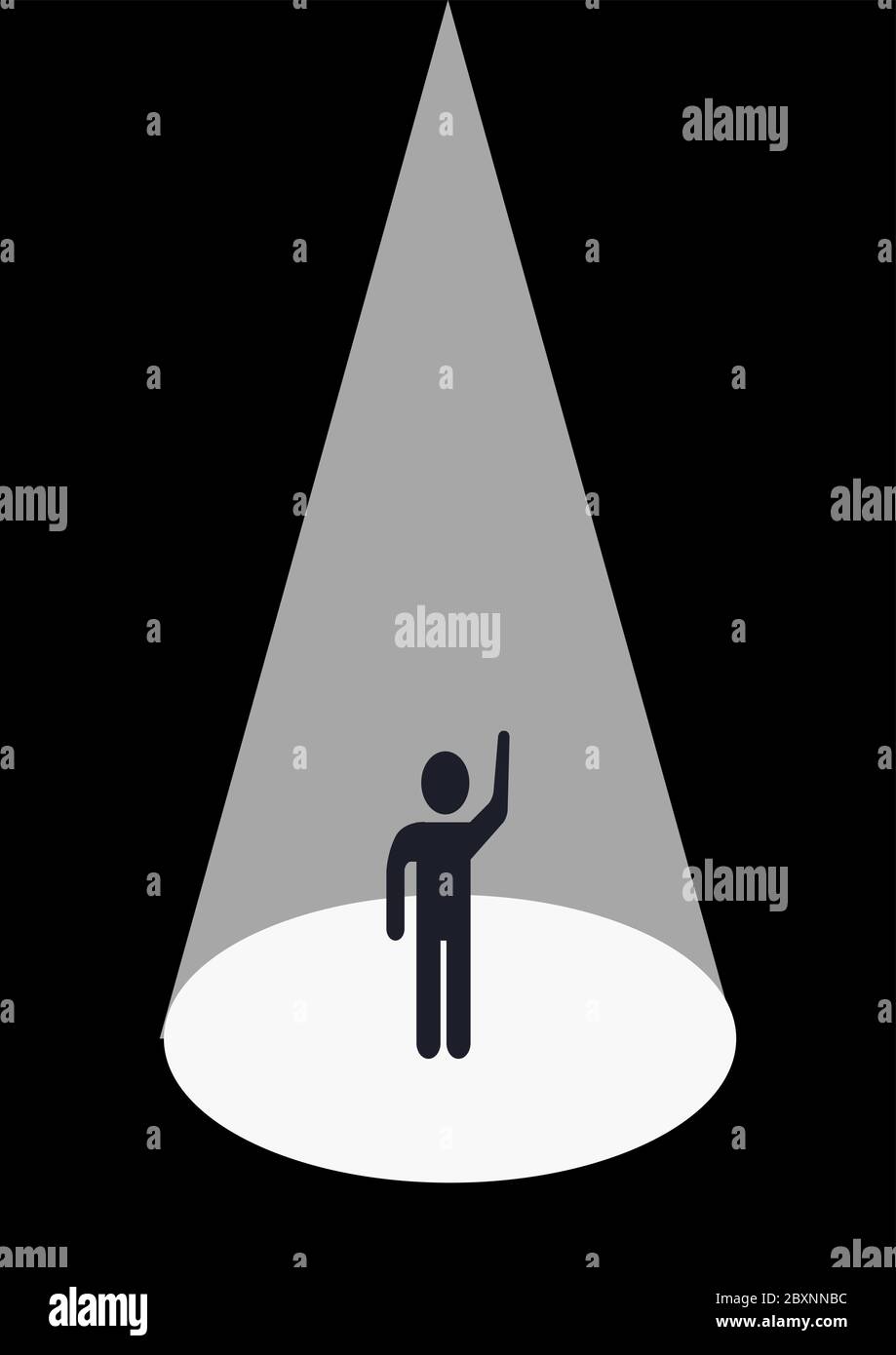 Spotlight on actor Stock Vector Images - Alamy