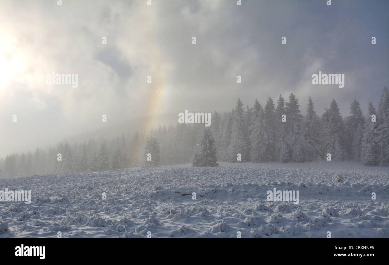 Mist rainbow winter hi-res stock photography and images - Alamy