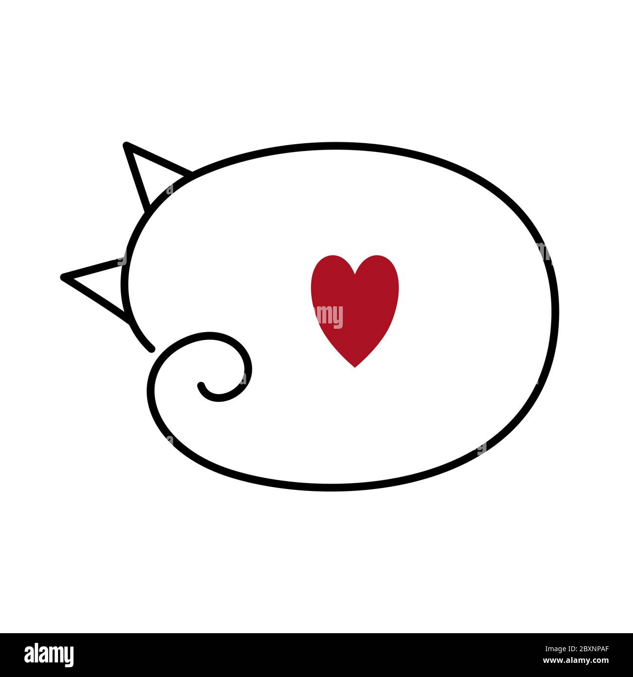 Cute simple minimal line cat logo icon design vector illustration Stock ...