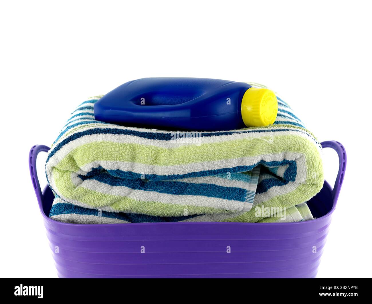 A laundry items isolated against a white background Stock Photo - Alamy