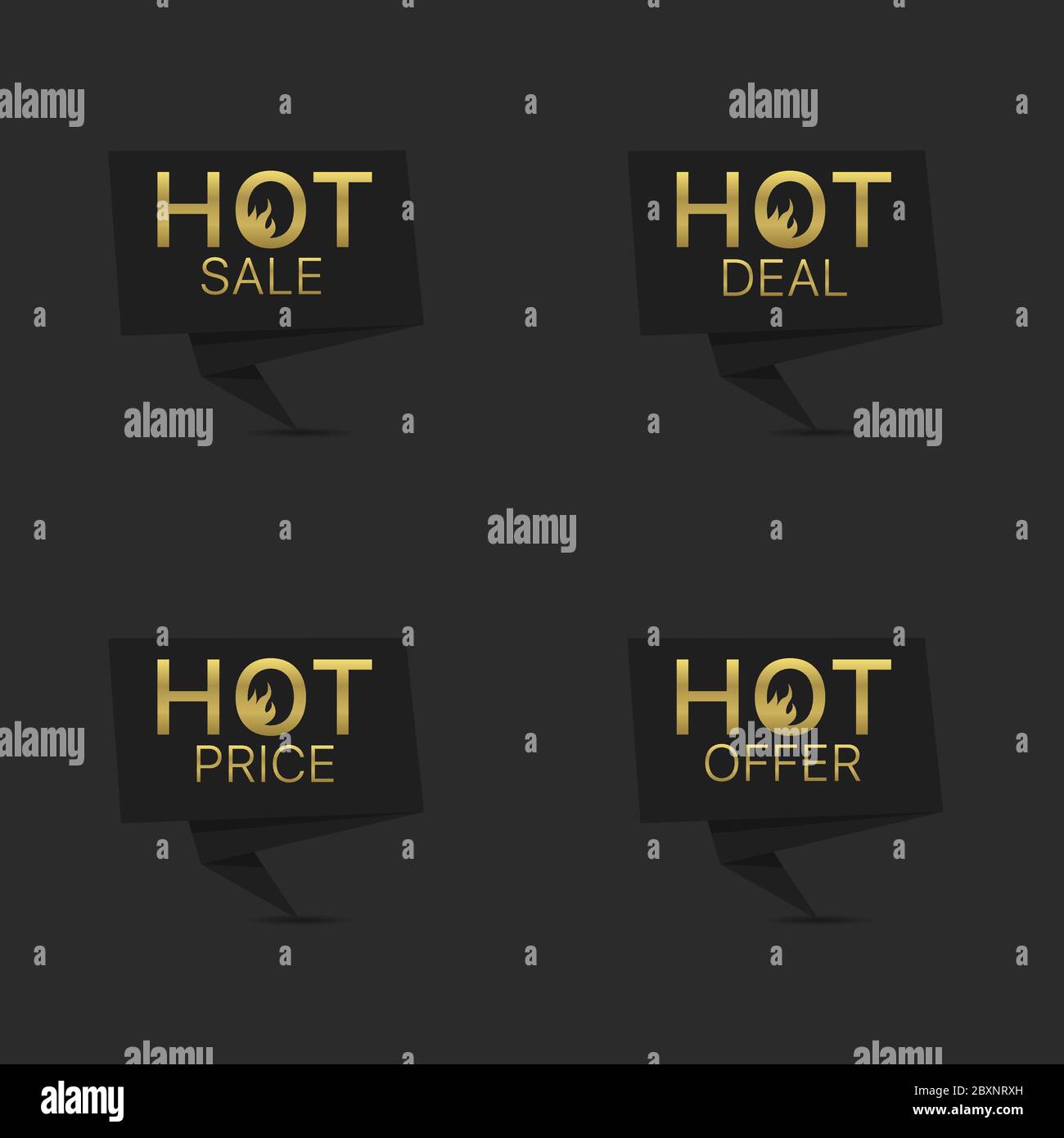 Hot sale icon set Stock Vector Image & Art - Alamy