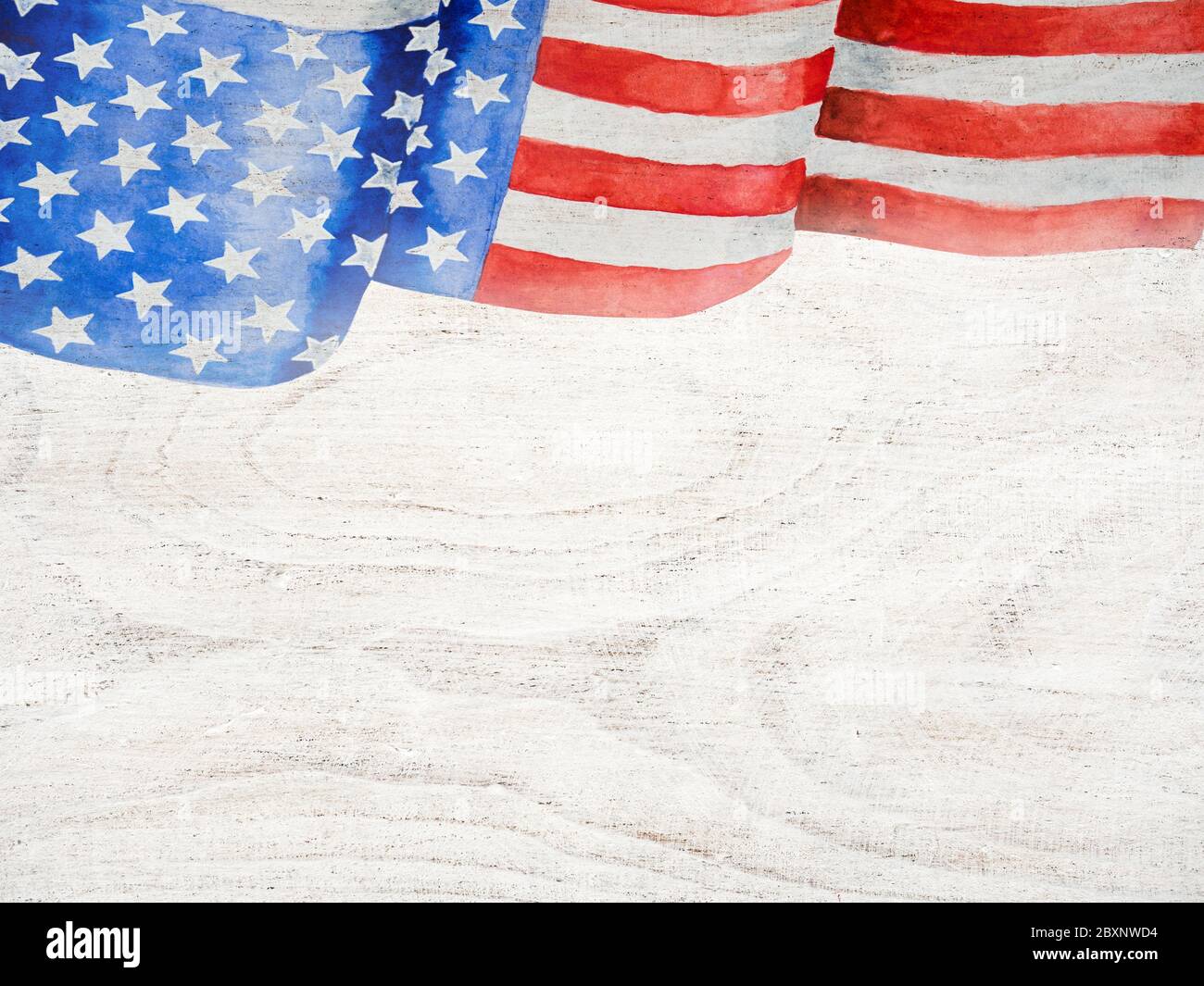 Beautiful drawing of the American Flag. Closeup Stock Photo - Alamy