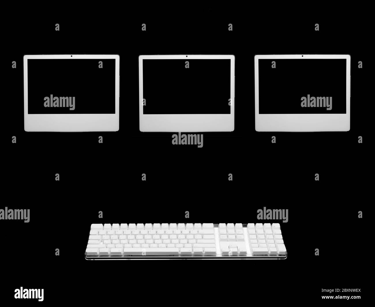 Modern desktop computer black screen hi-res stock photography and ...