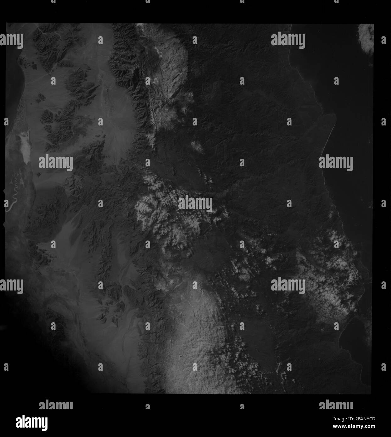 Mexico satellite image Black and White Stock Photos & Images - Alamy