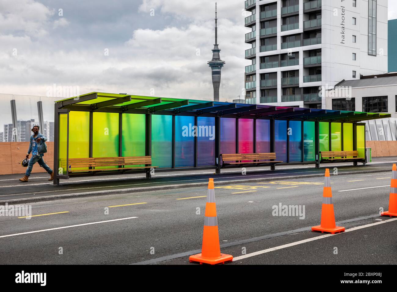 Auckland new zealand orange building hi-res stock photography and ...