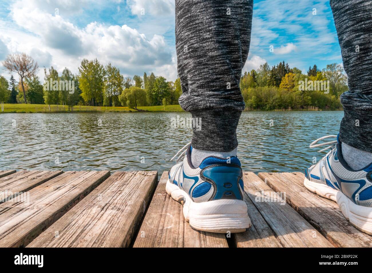 Man Sitting On Dock High Resolution Stock Photography and Images - Alamy
