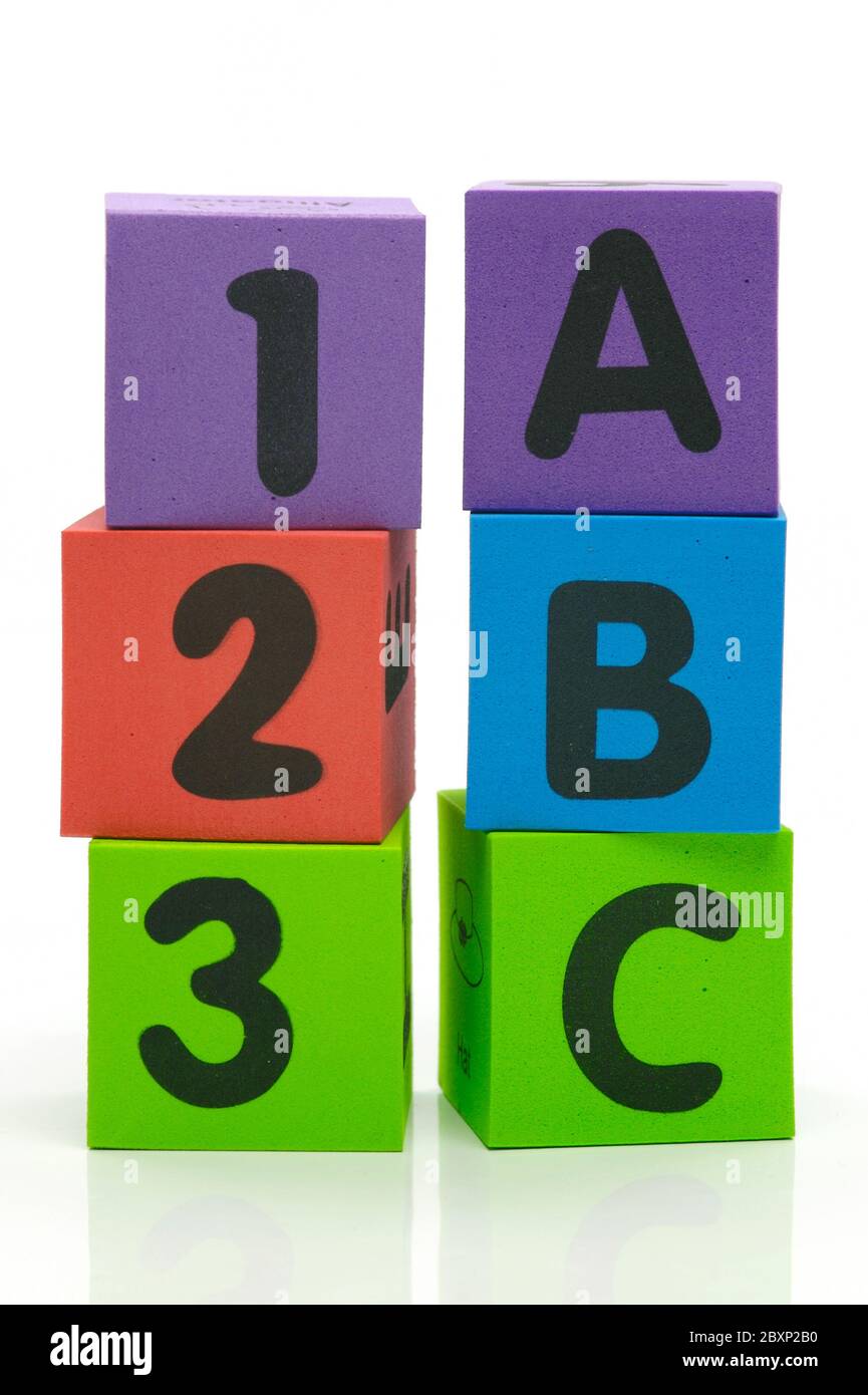 Abc children blocks hi-res stock photography and images - Alamy