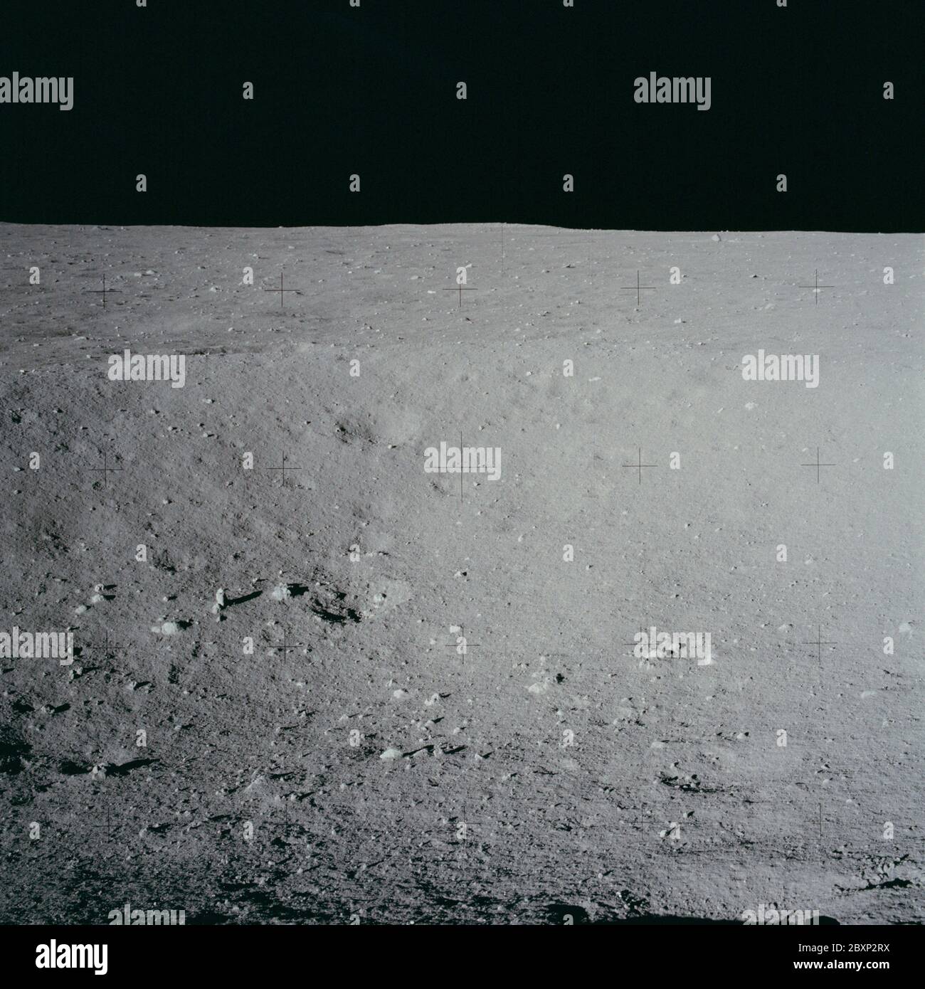 AS11-40-5881 - Apollo 11 - Apollo 11 Mission image - Lunar surface and ...