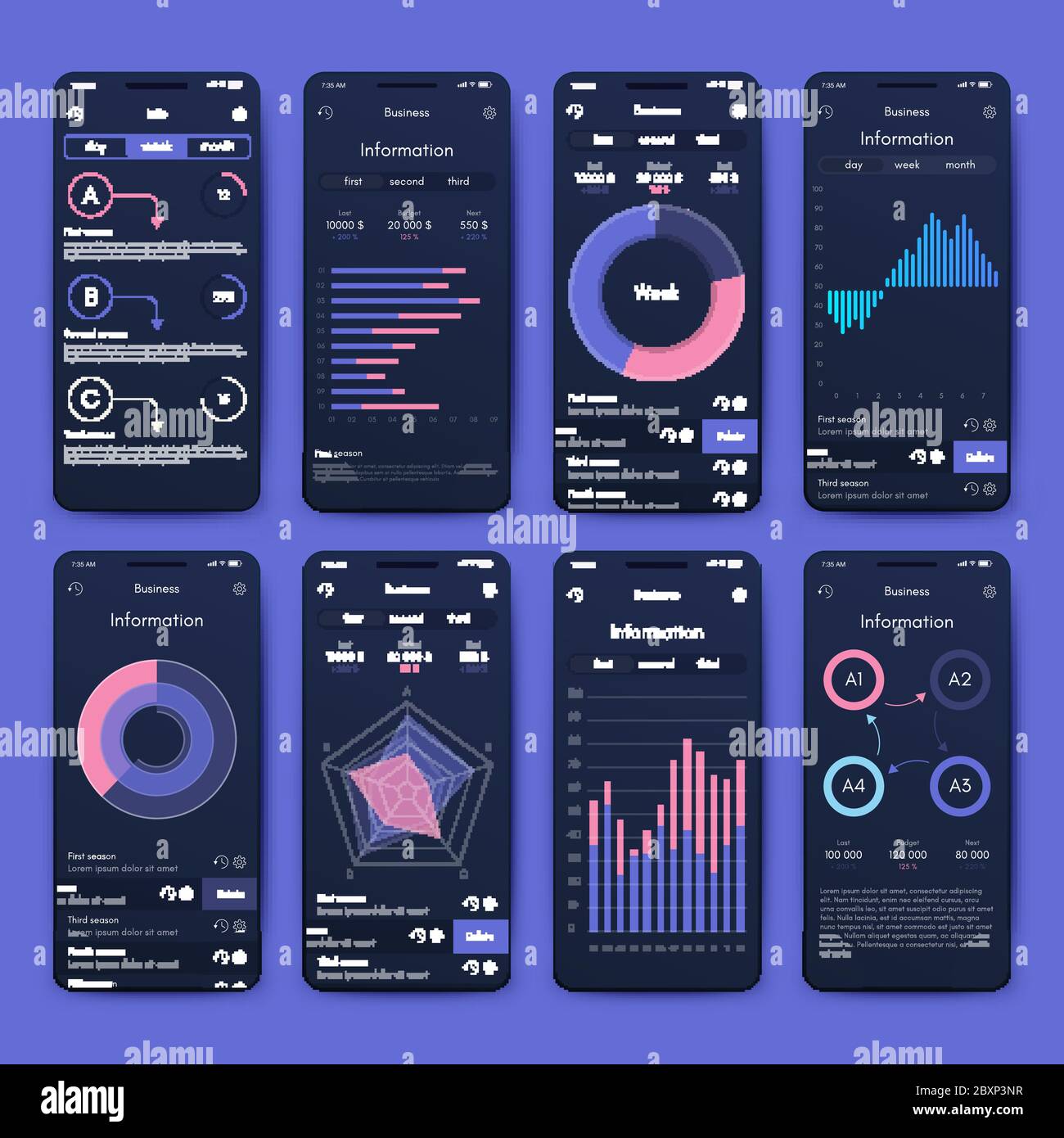 Modern infographic vector elements for business brochures. Use in ...