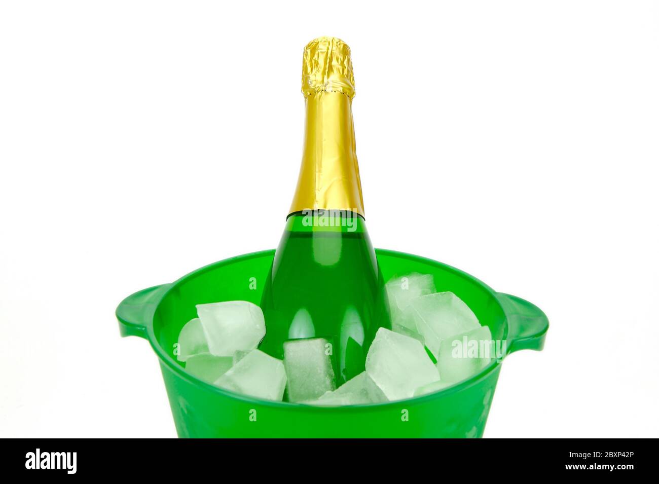 Bottle french champagne on ice hi-res stock photography and images - Alamy
