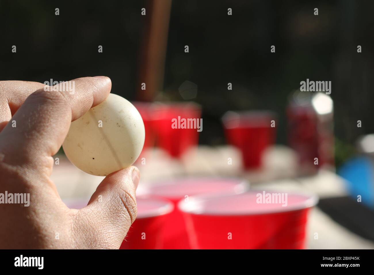 Red party cups themed background template. White backdrop. Alcohol ...