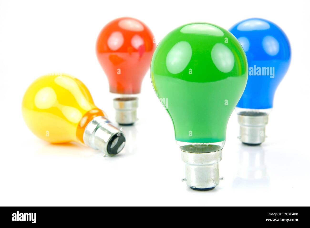 Colored Light Bulbs Stock Photo - Alamy