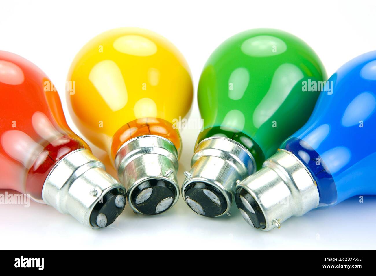 Colored Light Bulbs Stock Photo - Alamy