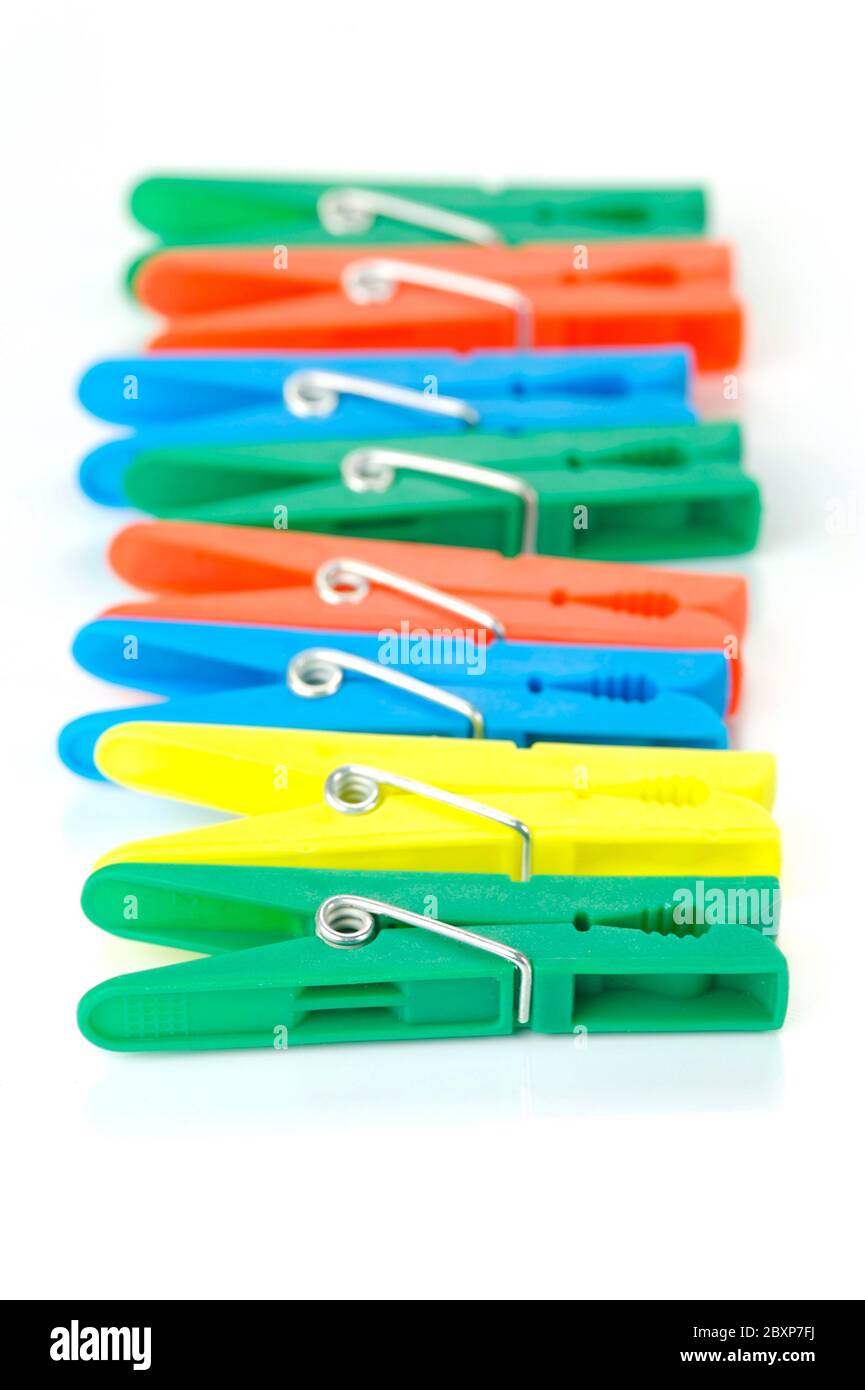 Pegs Cut Out Stock Images & Pictures - Alamy