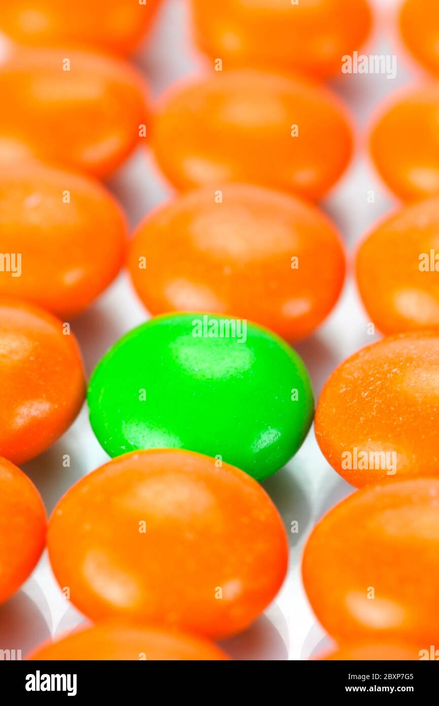 Chocolated Coated Candy Stock Photo - Alamy