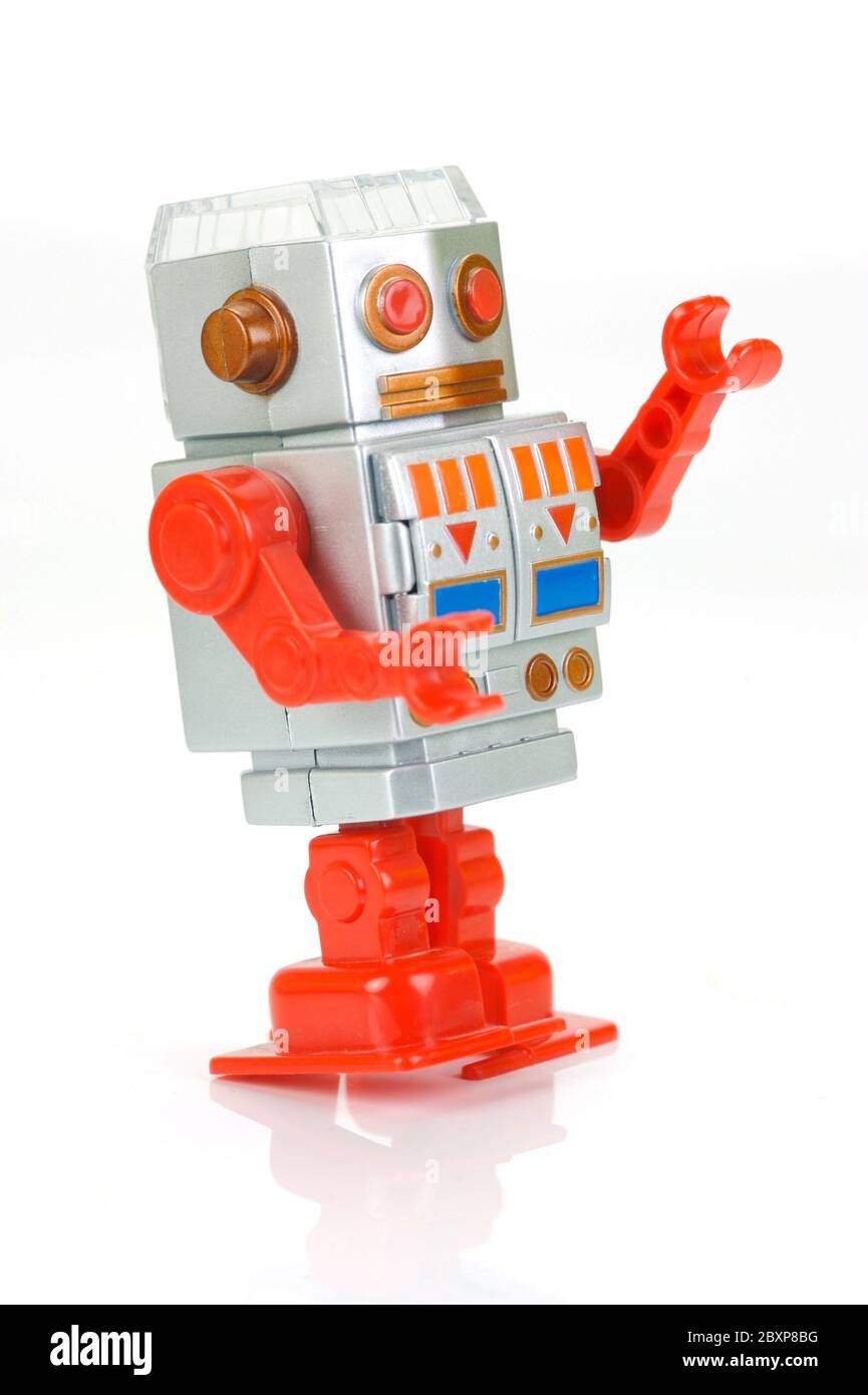 Robot with background Cut Out Stock Images & Pictures - Alamy