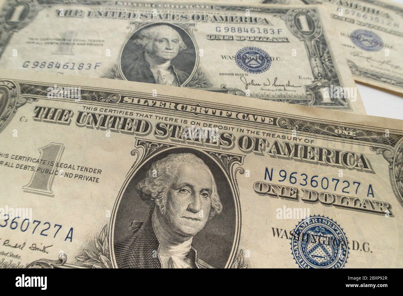 One dollar bill silver certificate hi-res stock photography and images ...