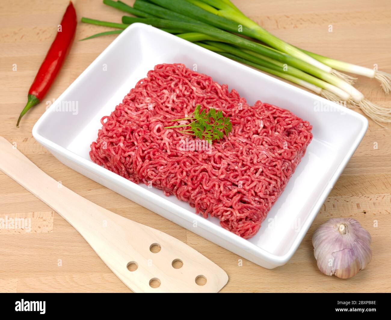 Fresh minced beef Stock Photo - Alamy