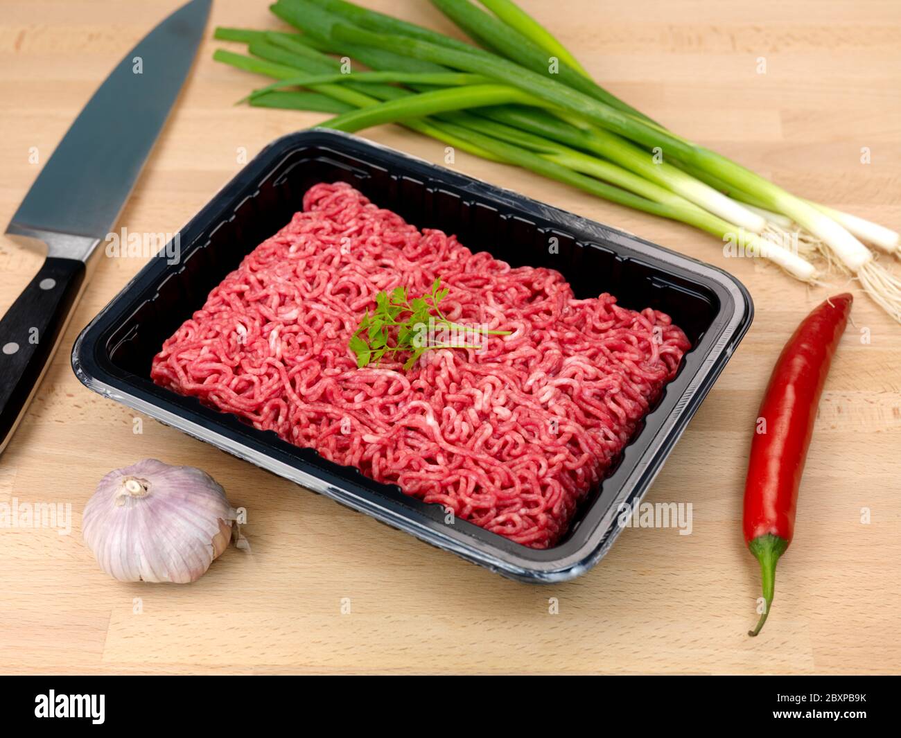 Fresh minced beef Stock Photo - Alamy