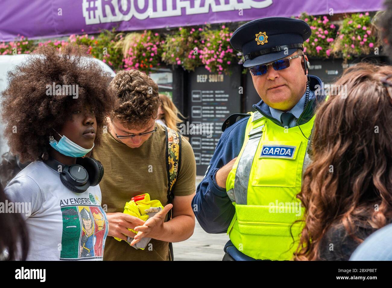 Cork, Ireland. 8th June, 2020. Between 1,000-1,500 people gathered on ...