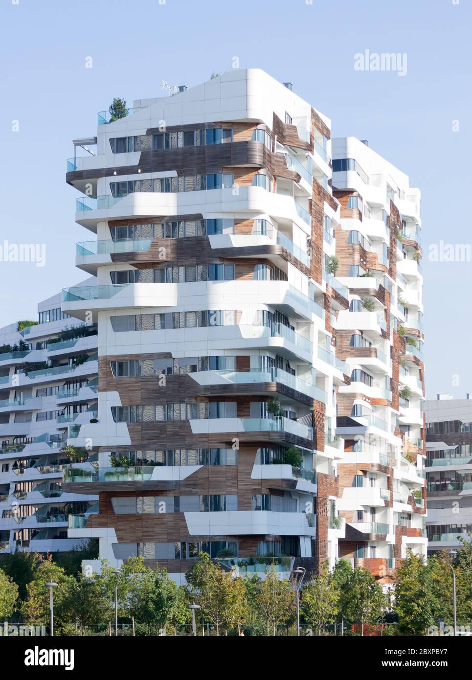 In the new City life district in Milan, Italy. Architectural city ...