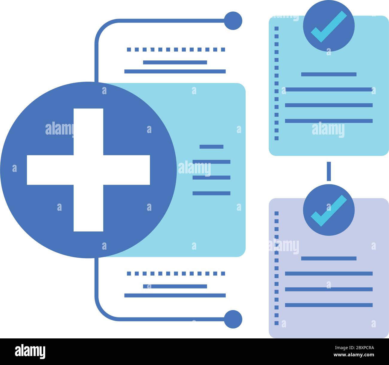 template healthcare infographic, process diagram vector illustration ...