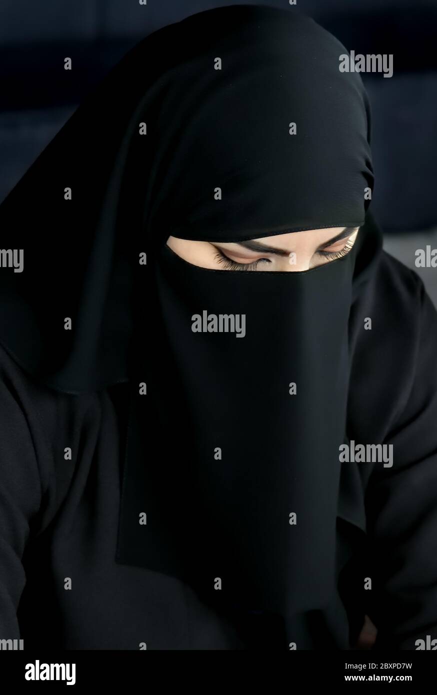 Moscow, Russia - July 14, 2018: Portrait of an arabic young woman from ...