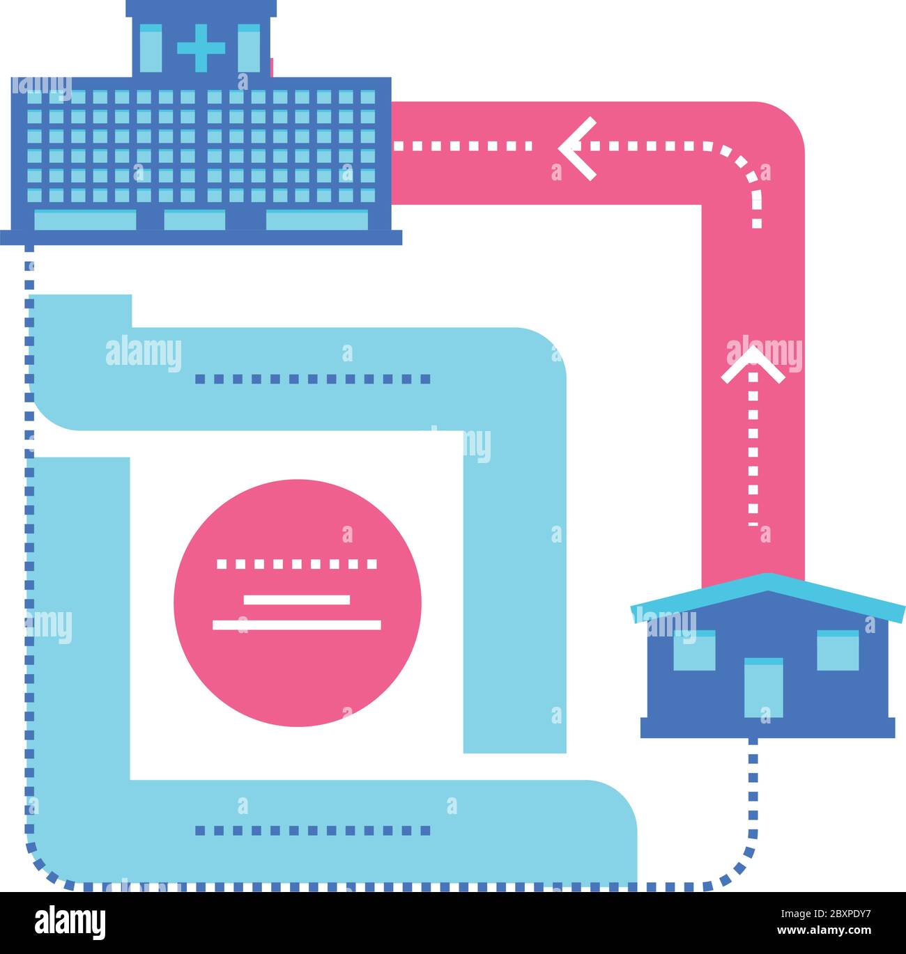 template healthcare infographic, process diagram vector illustration ...