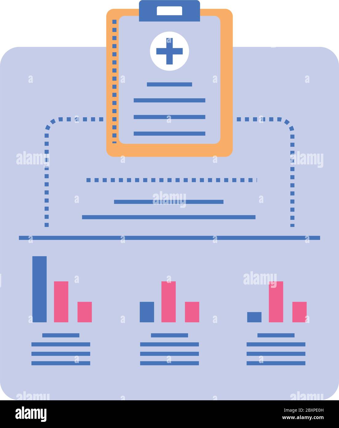 template healthcare infographic, process diagram vector illustration ...