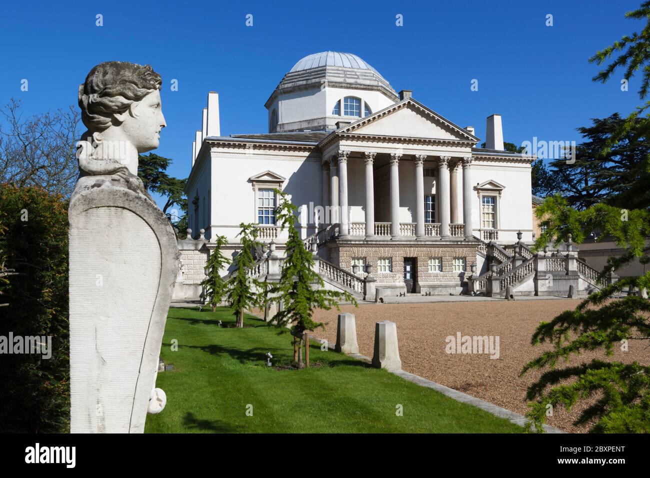 Chiswick House, neo-Palladian villa built in 1729 by Lord Burlington ...