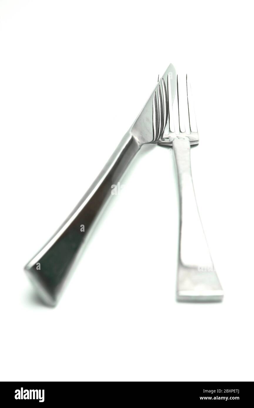 Cutlery utensils knives forks Cut Out Stock Images & Pictures - Alamy