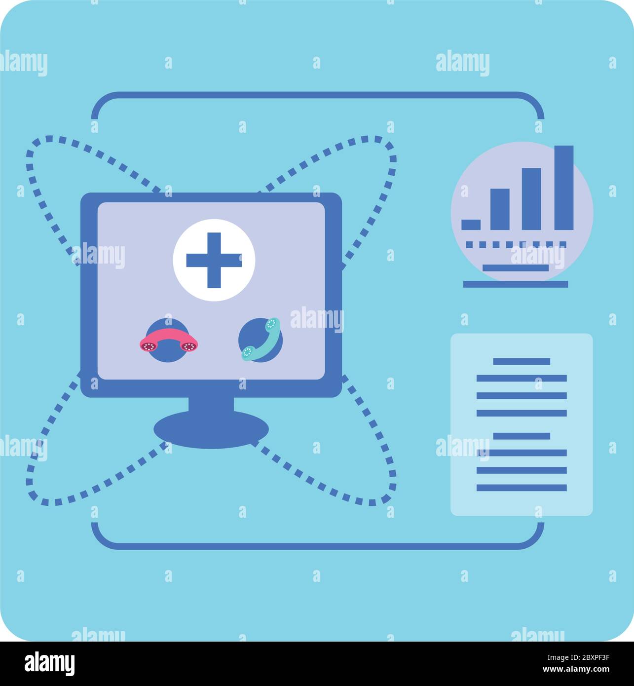template healthcare infographic, process diagram vector illustration ...