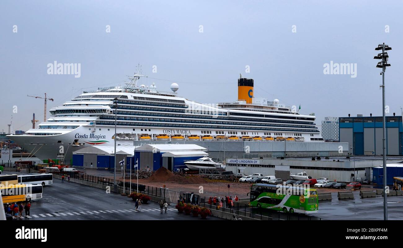 Cruise Ship in Port at Helsinki. Finland Stock Photo - Alamy