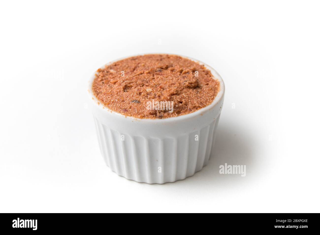Sun-dried tomato paste. Dried Tomatoes paste isolated on white ...