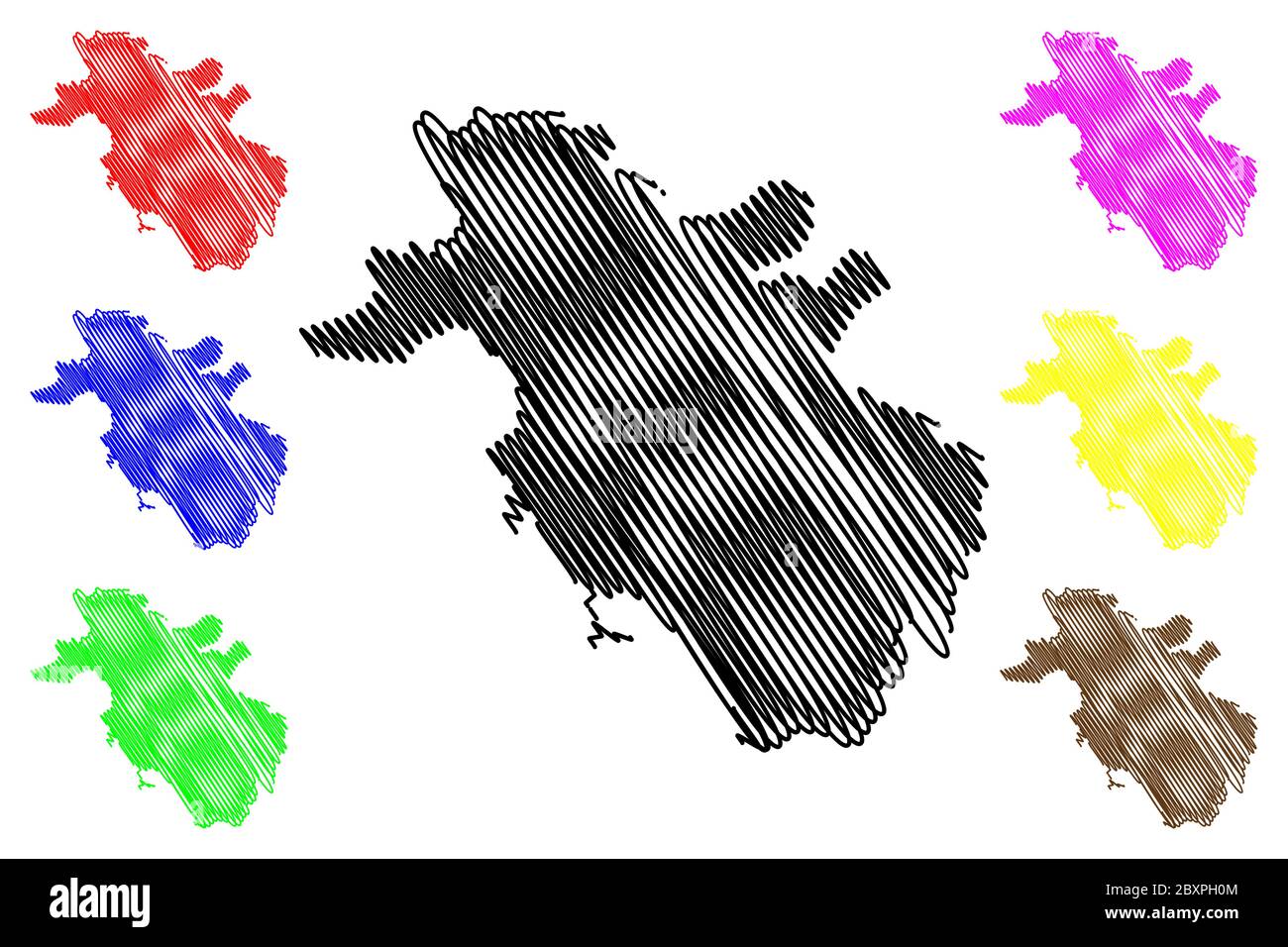 Ryazan City (Russian Federation, Russia) map vector illustration ...