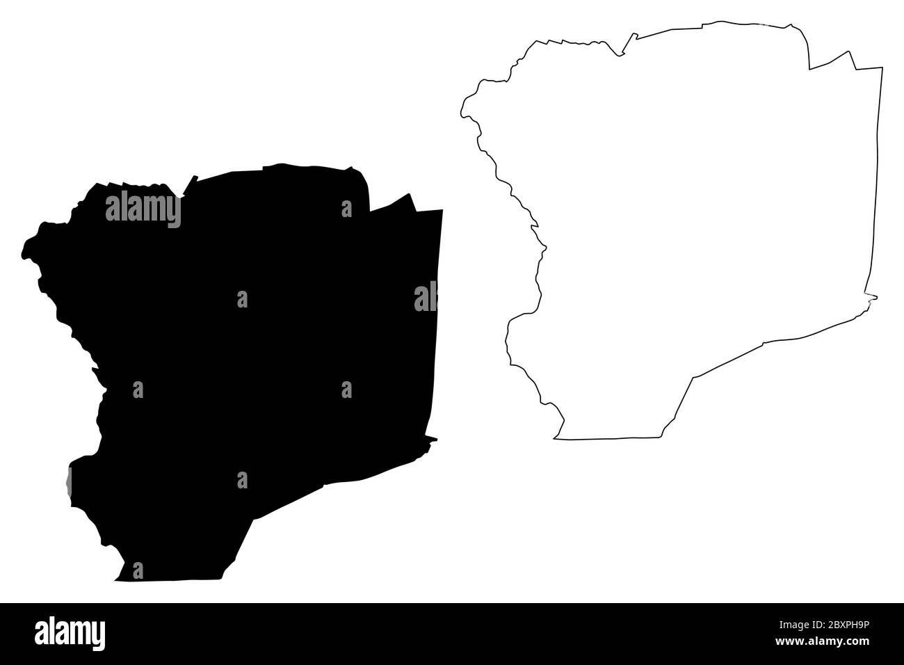 Irbid City (Hashemite Kingdom of Jordan) map vector illustration ...