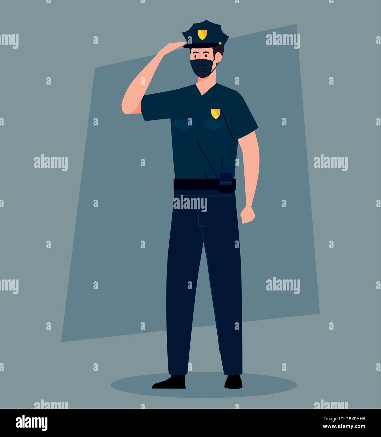 Police and covid Stock Vector Images - Alamy