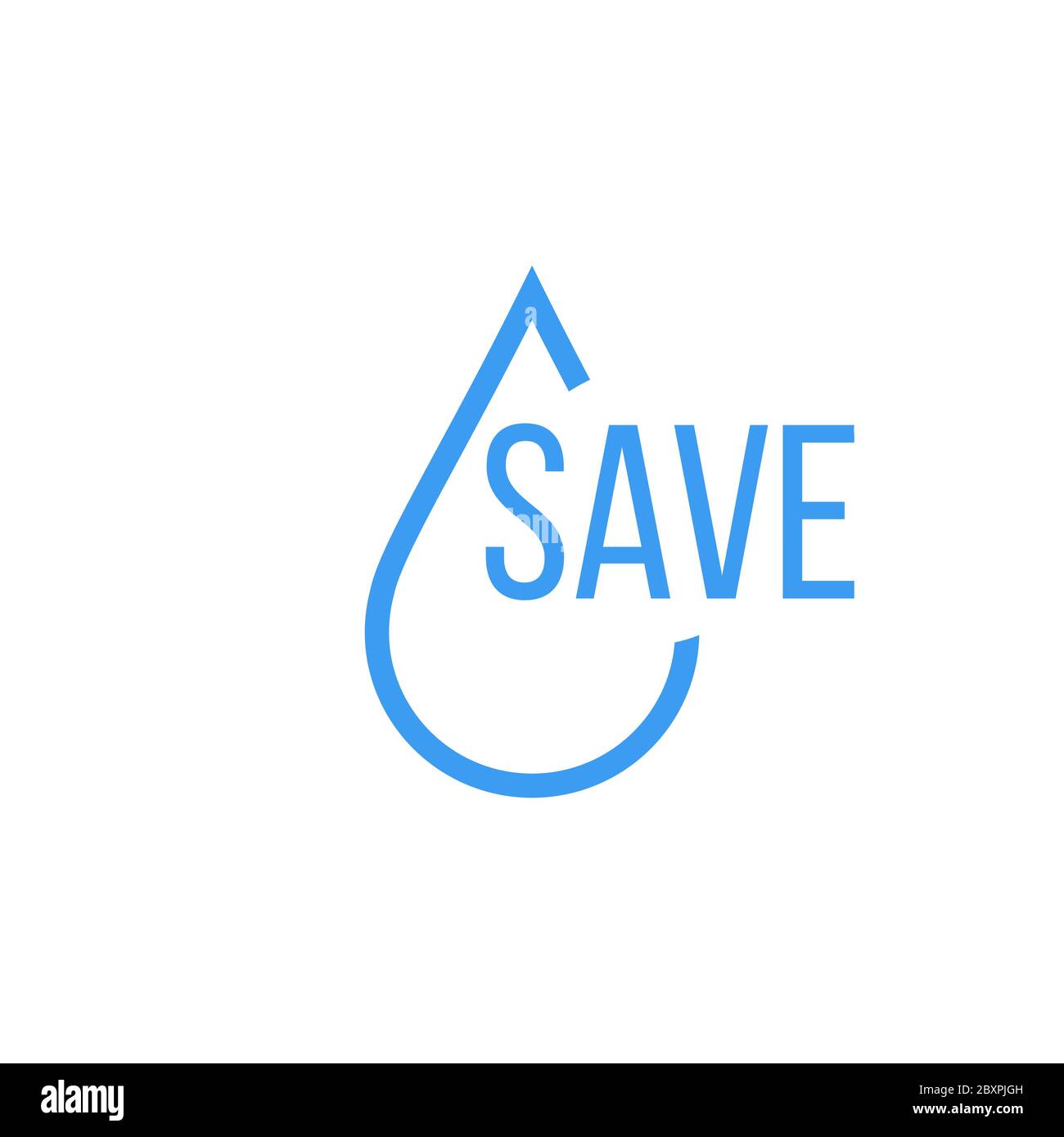 Save water Vector Concept Ecology Saving Logo design. Stock Vector ...