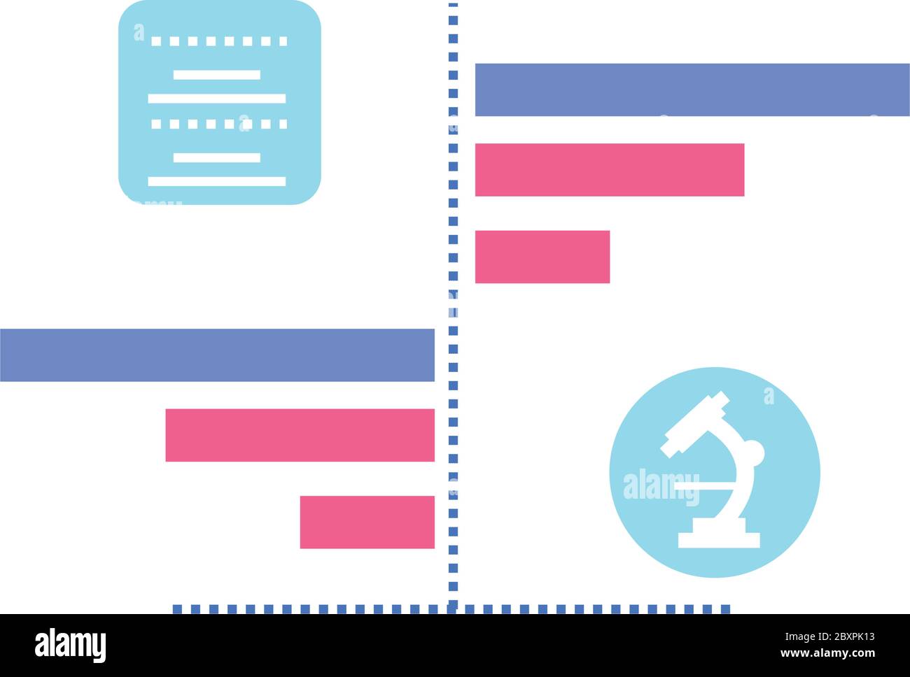 template medical infographic, bar graph vector illustration design ...