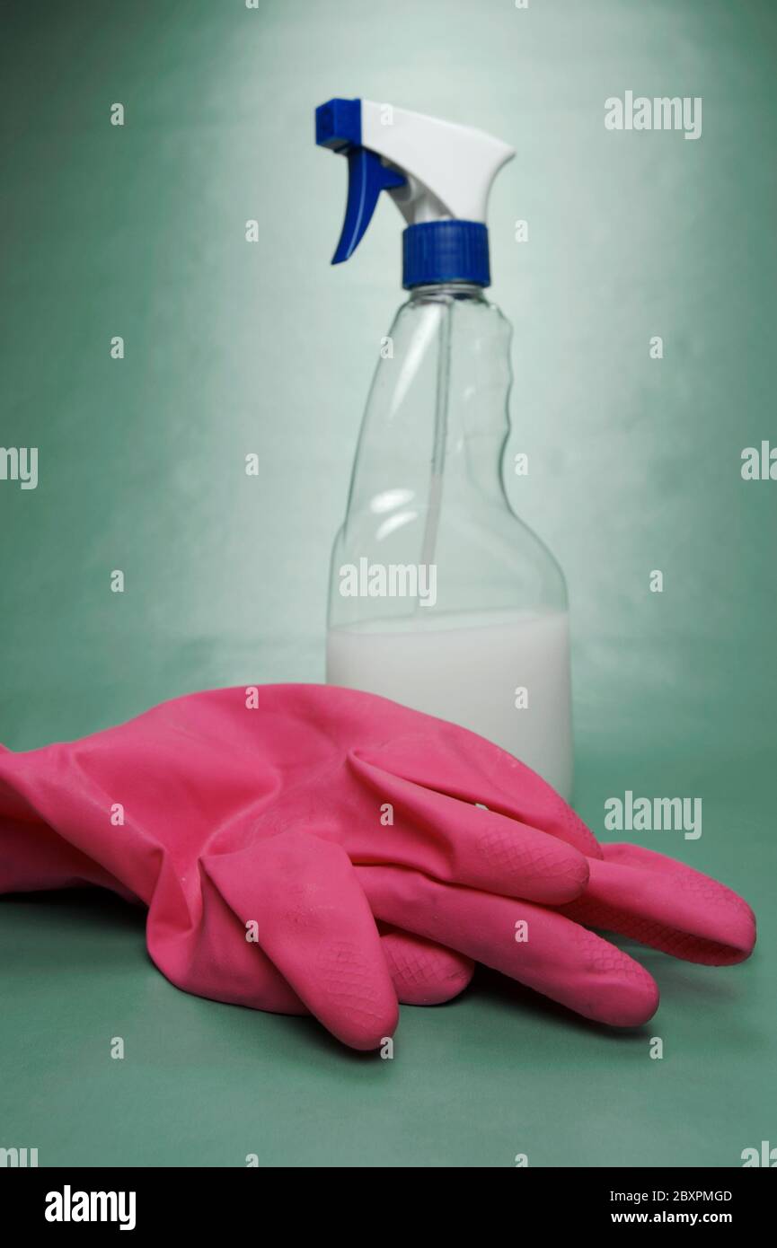 Environmentally safe cleaning products Stock Photo - Alamy