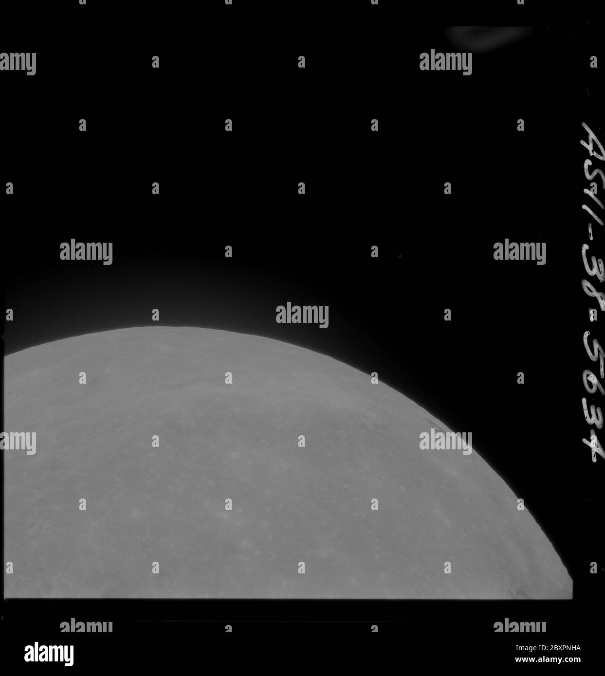 AS11-38-5634 - Apollo 11 - Apollo 11 Mission image - Partial view of ...