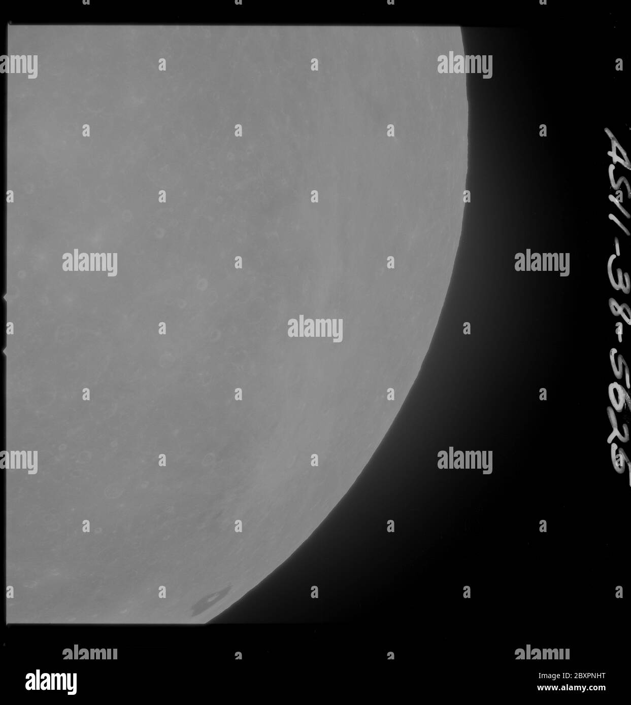 AS11-38-5625 - Apollo 11 - Apollo 11 Mission image - Partial view of ...
