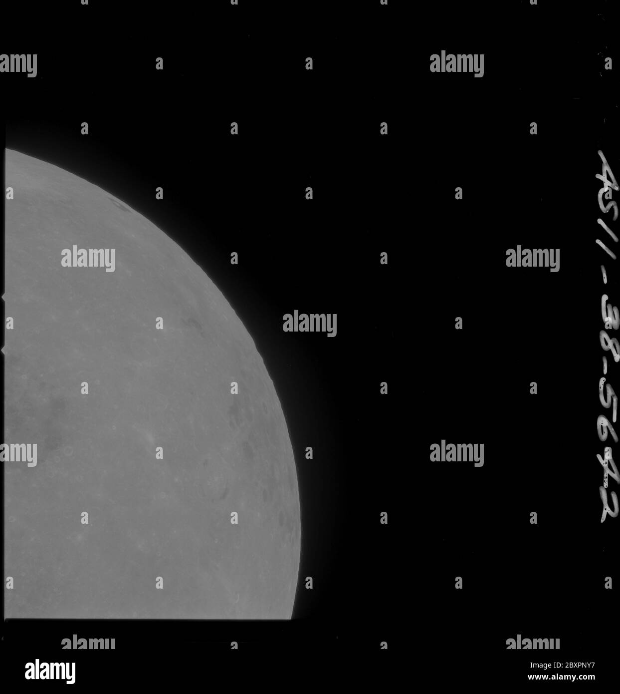 AS11-38-5642 - Apollo 11 - Apollo 11 Mission image - Partial view of ...