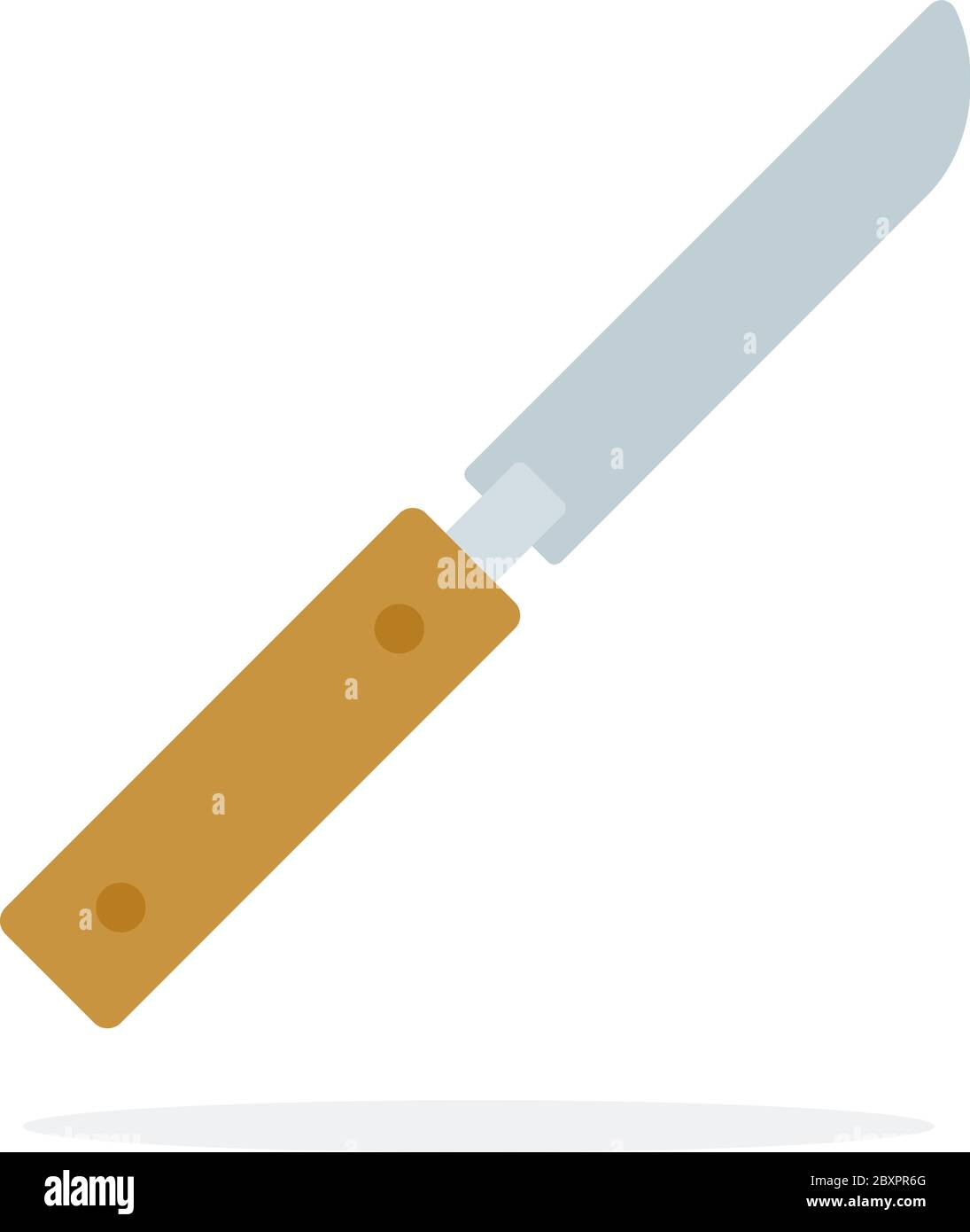 Knife bee vector flat material design isolated object on white ...