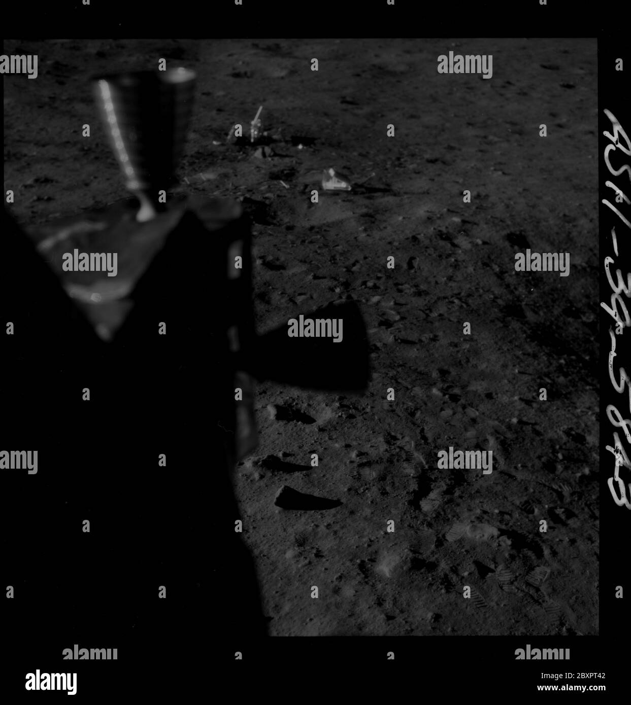 AS11-39-5843 - Apollo 11 - Apollo 11 Mission image - LM thrusters and ...