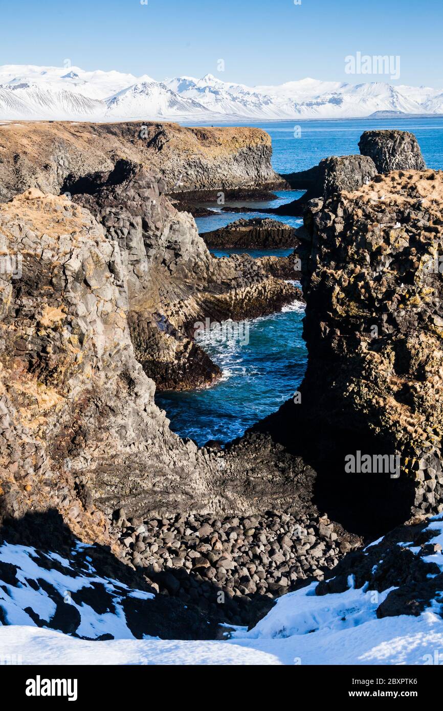 Arnarstapi or Stapi is a small fishing village at the foot of Mountain ...