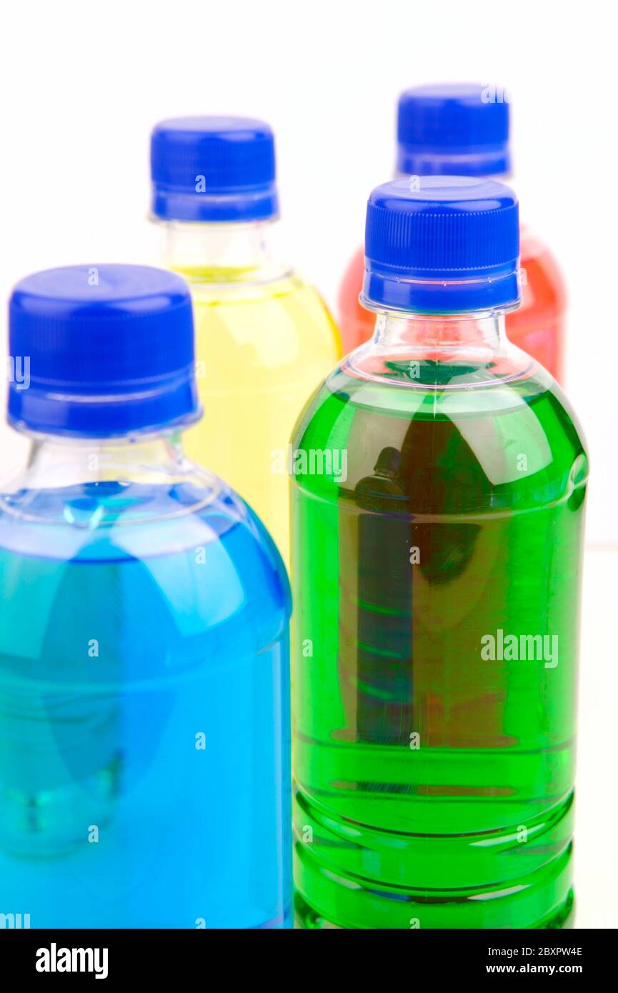 Sports energy drinks isolated against a white background Stock Photo ...