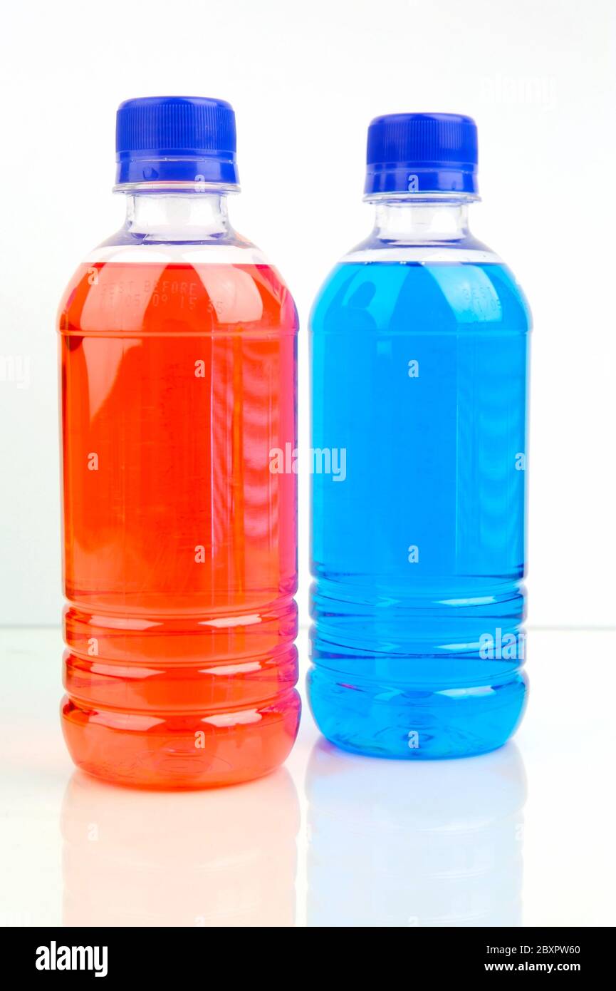 Sports energy drinks isolated against a white background Stock Photo ...