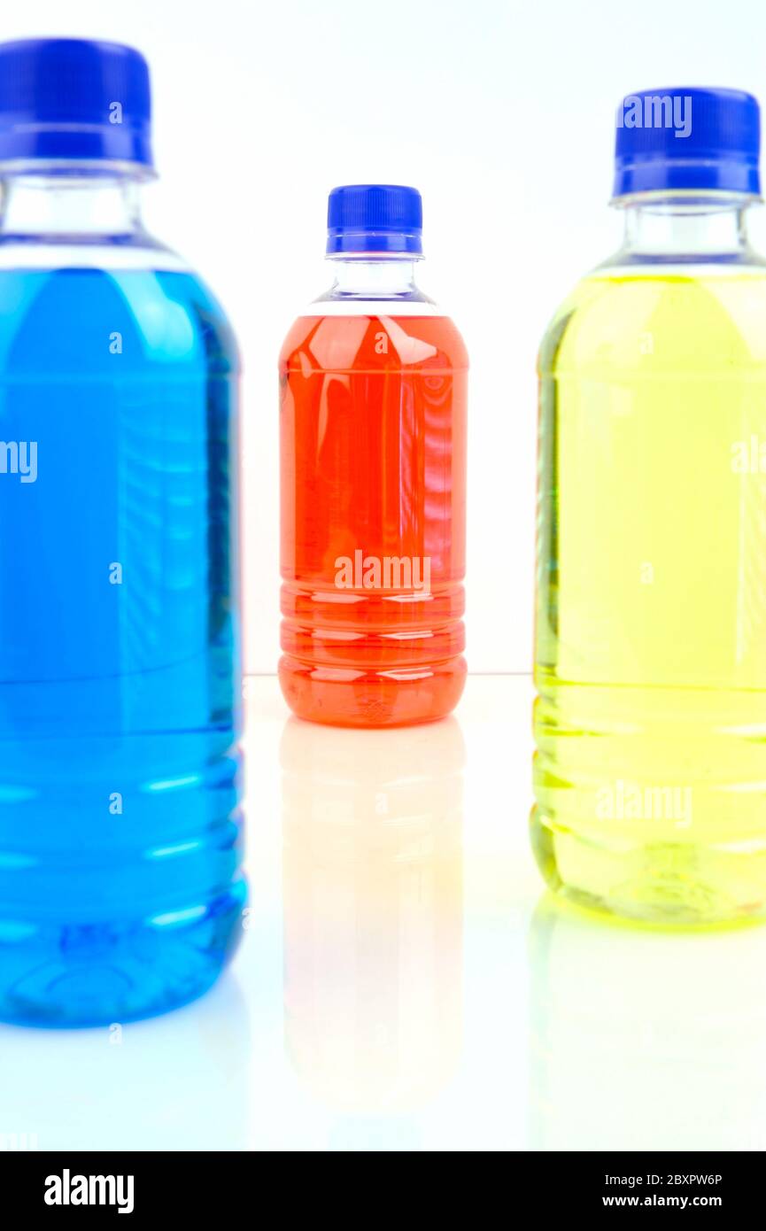 Sports energy drinks isolated against a white background Stock Photo ...